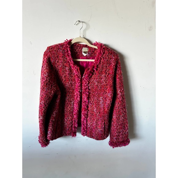 Sigrid Olsen | Jackets & Coats | Sigrid Olsen Sport Pink Tweed Jacket ...